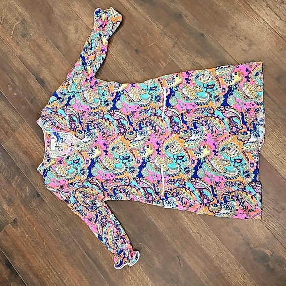 Shoshanna | Swim | Shoshanna Bright Paisley Retro Swim Cover Up Dress ...